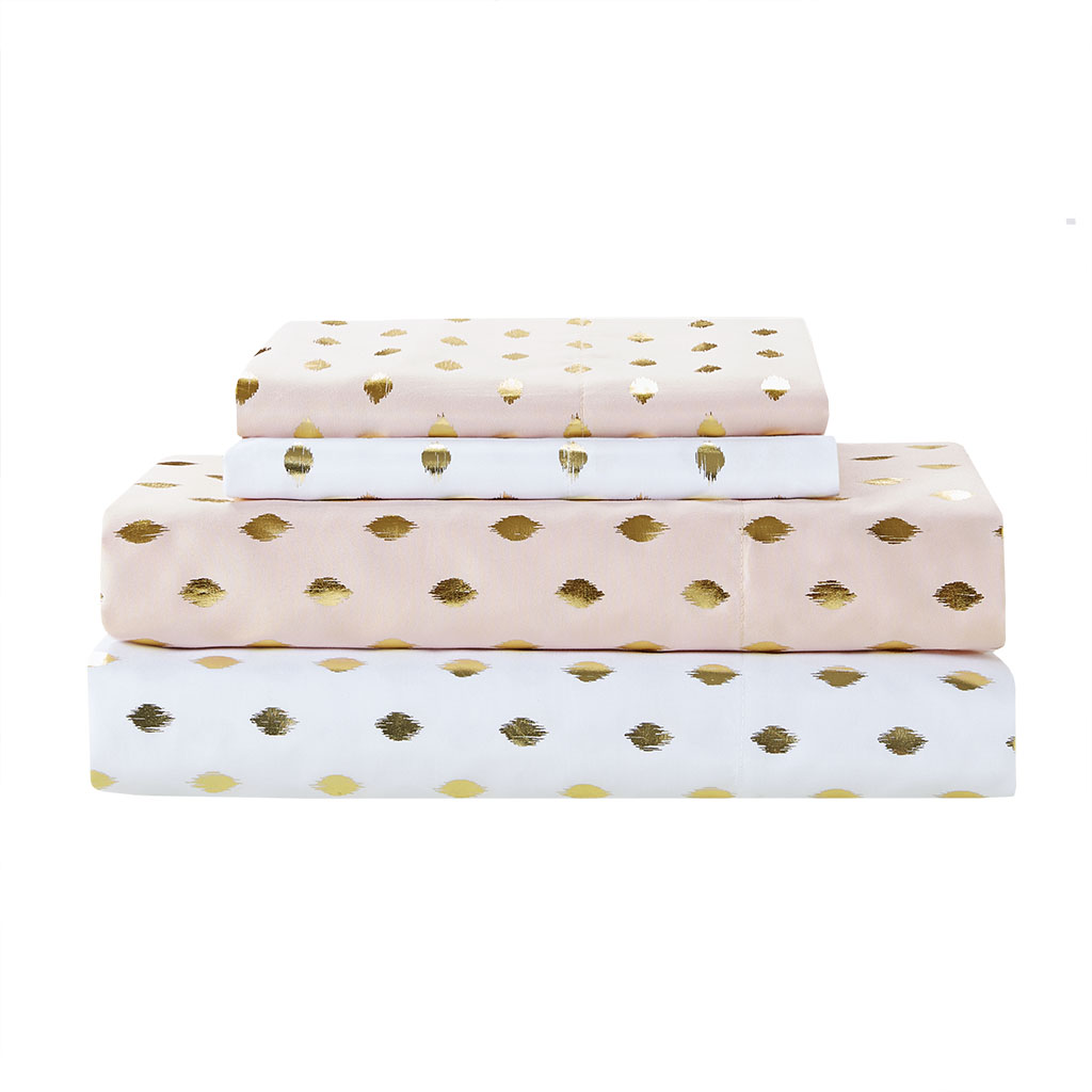 Intelligent Design Metallic Dot Printed Sheet Set | eBay