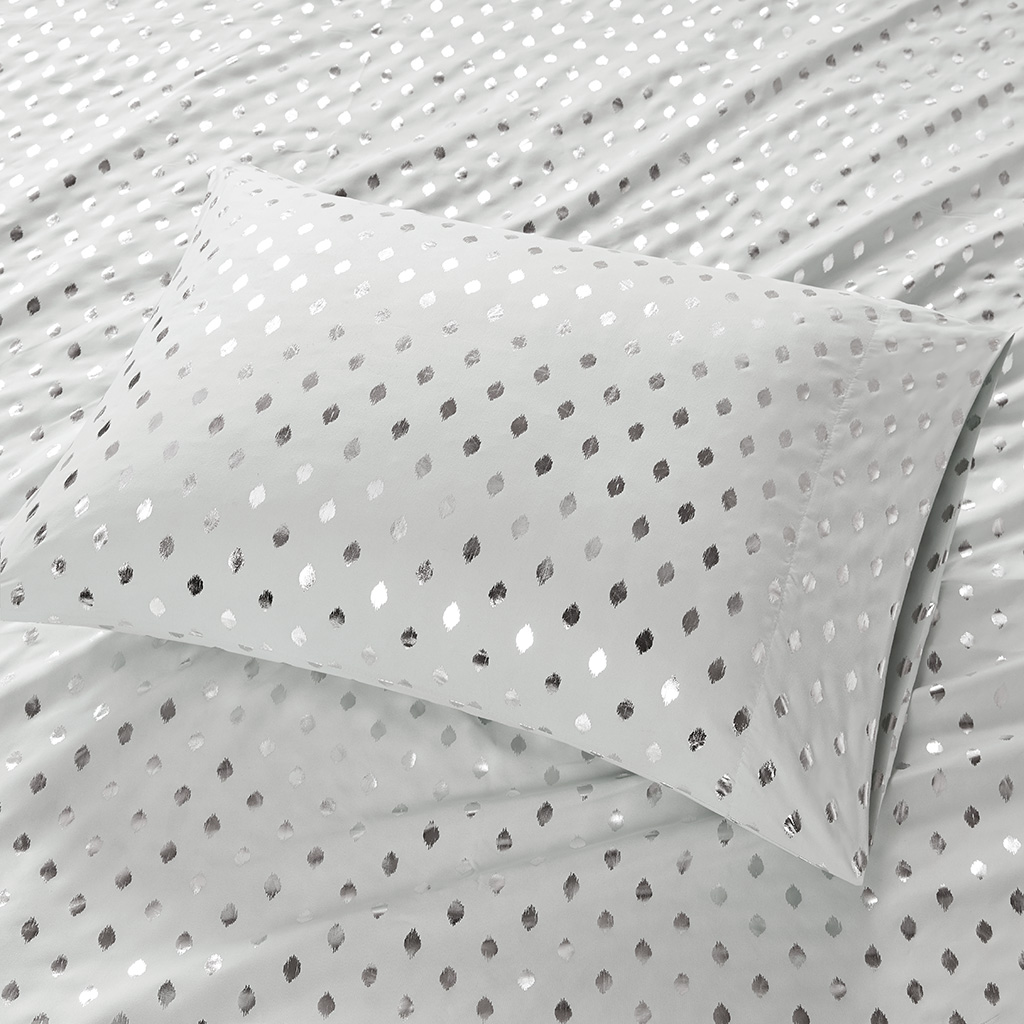 Intelligent Design Metallic Dot Printed Sheet Set | eBay