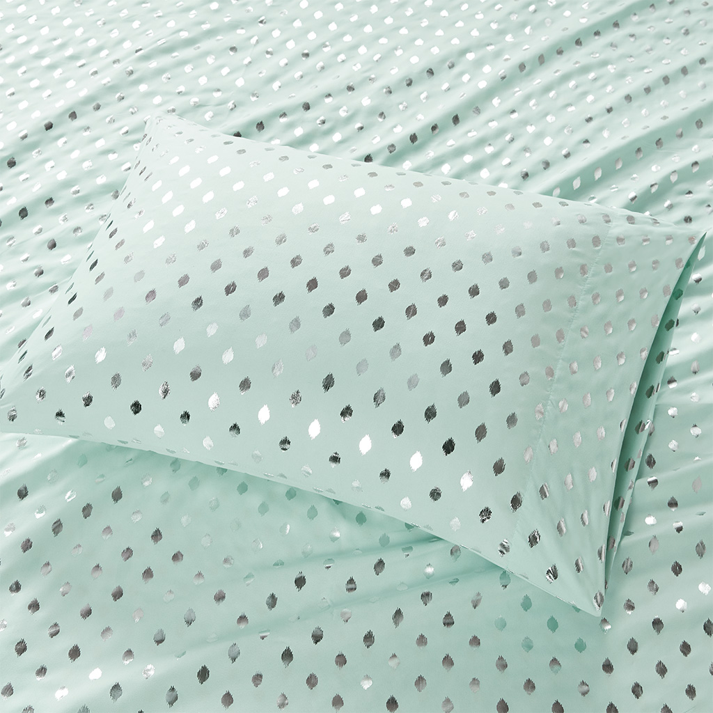 Intelligent Design Metallic Dot Printed Sheet Set | eBay