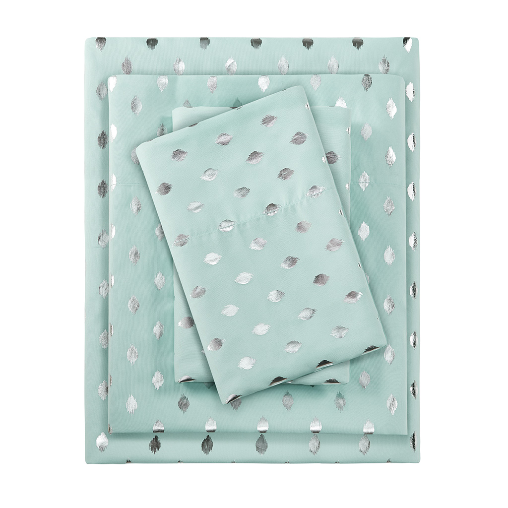 Intelligent Design Metallic Dot Printed Sheet Set | eBay