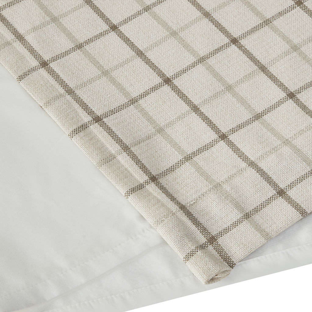 Madison Park Anaheim Plaid Rod Pocket and Back Tab Curtain Panel with ...