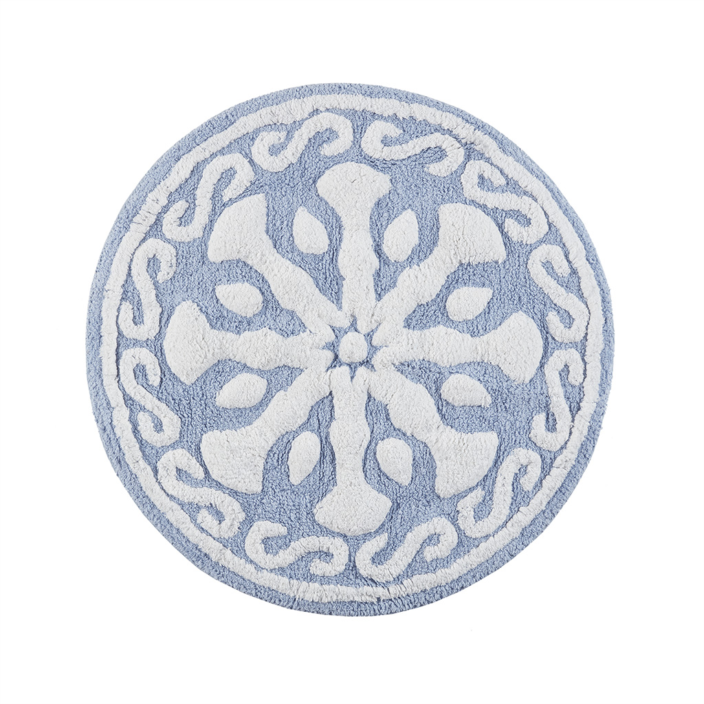 Madison Park Casablanca Medallion Cotton Tufted Bath Rug | eBay
