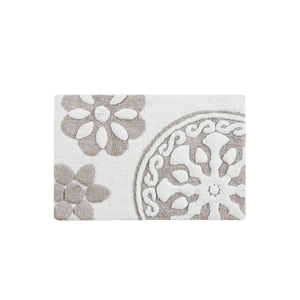 Madison Park Casablanca Medallion Cotton Tufted Bath Rug | eBay