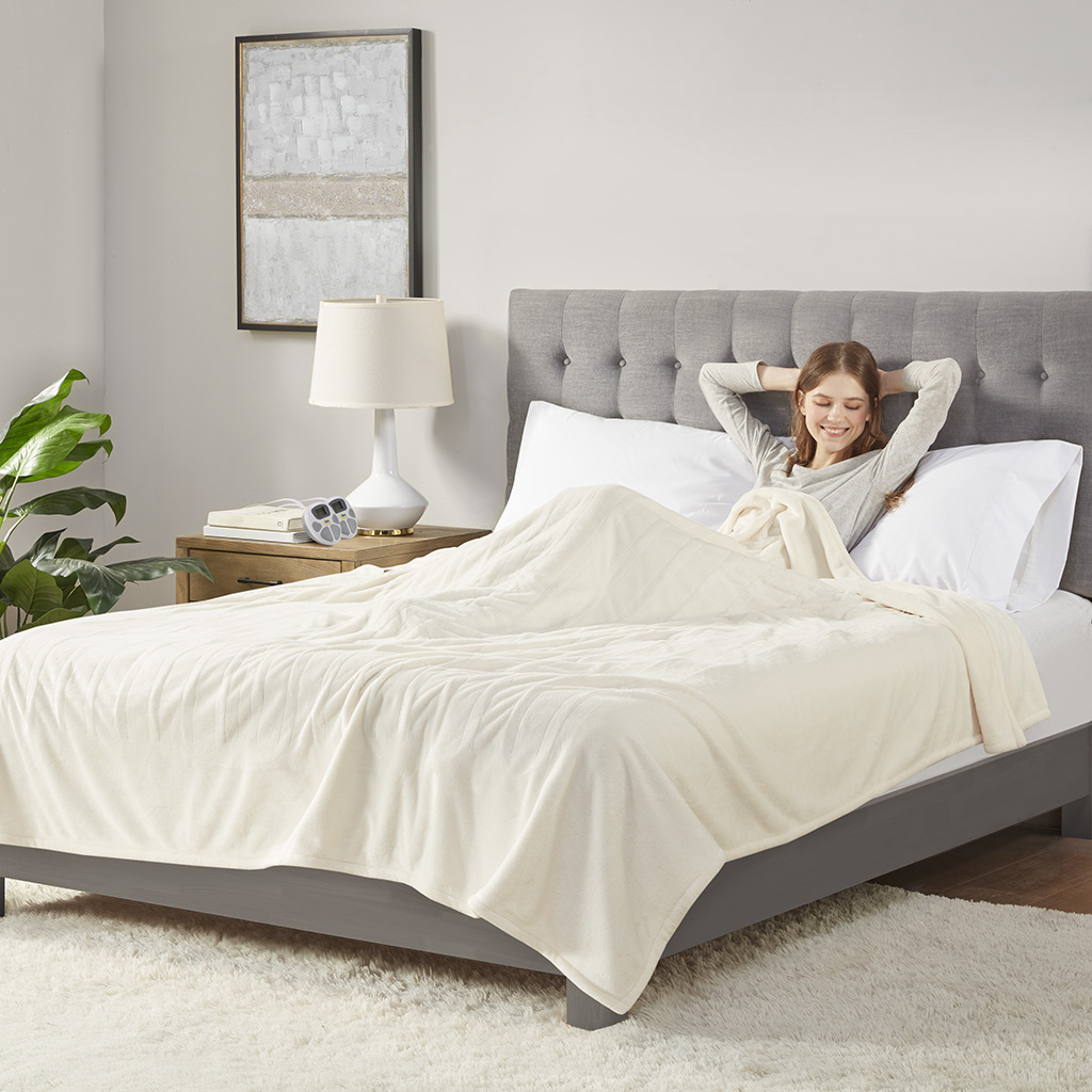 Serta Plush Heated Blanket Twin, Full, Queen, and King | eBay