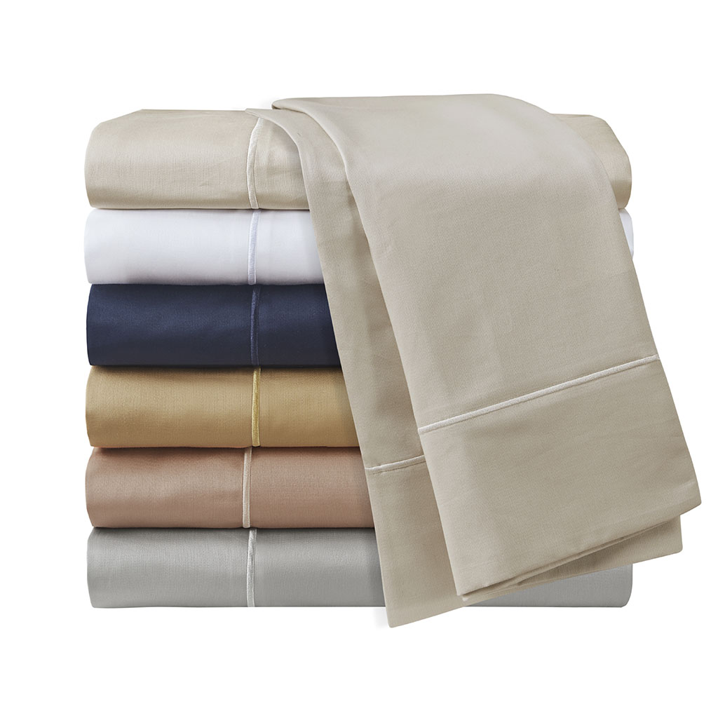 Madison Park 600 Thread Count Pima Cotton Sheet Set | eBay