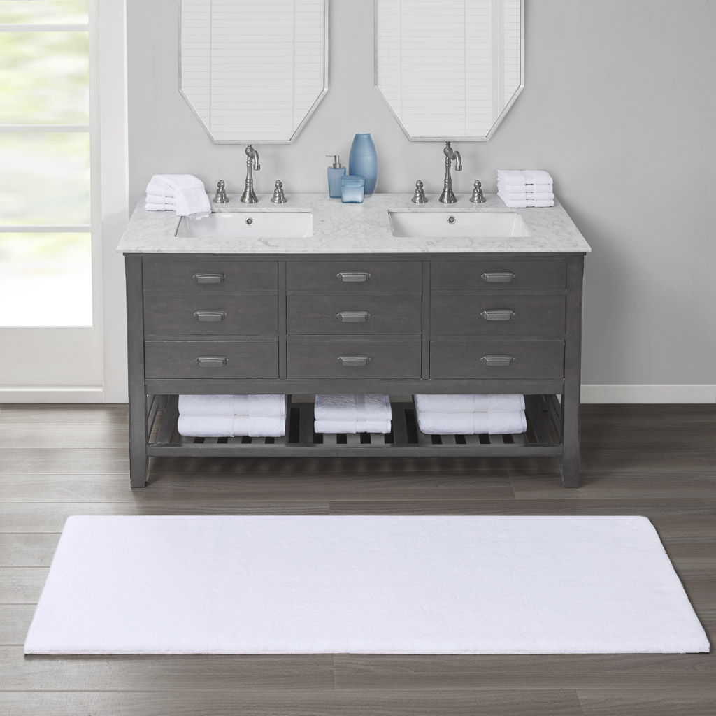 Madison Park Signature Marshmallow Bath Rug Collection | eBay